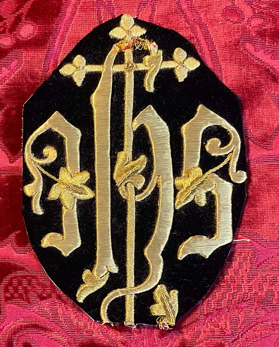 Antique Goldwork Applique IHS – Decor Antiquaire