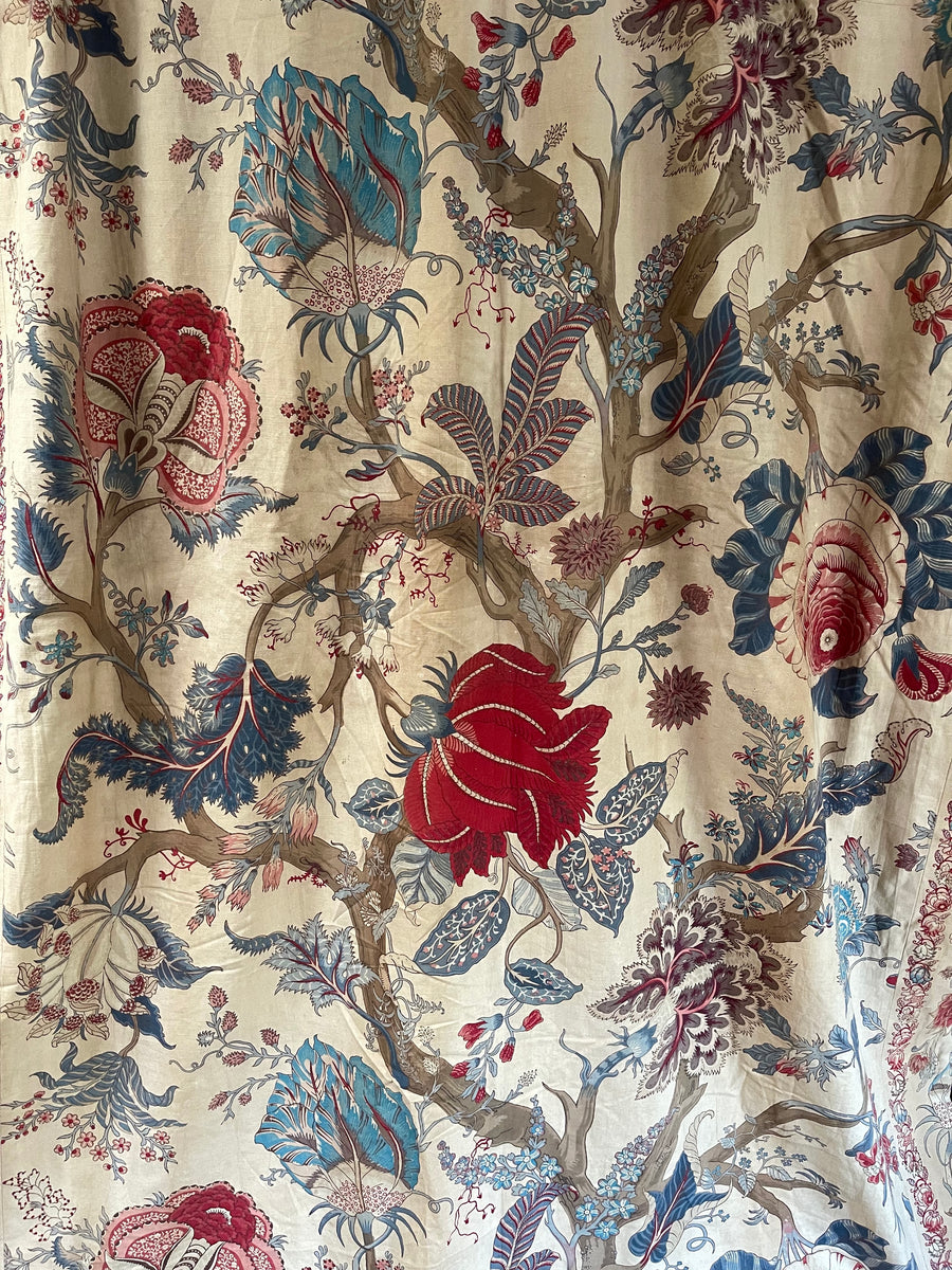 RESERVED For Z Antique Printed Linen Tree of Life Chateau Palampore Pa ...