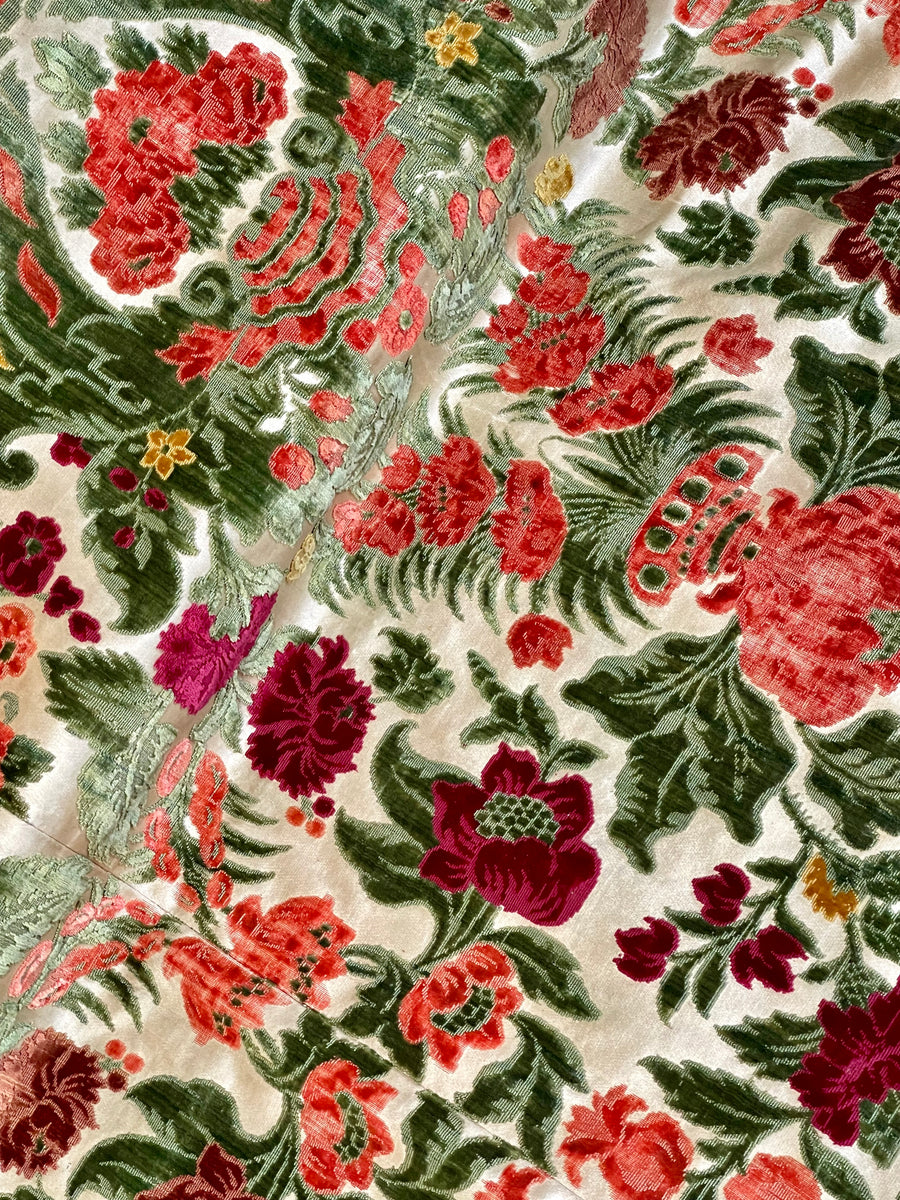 Antique Genoa Silk Velvet Jardiniere Design Circa 1700 – Decor Antiquaire