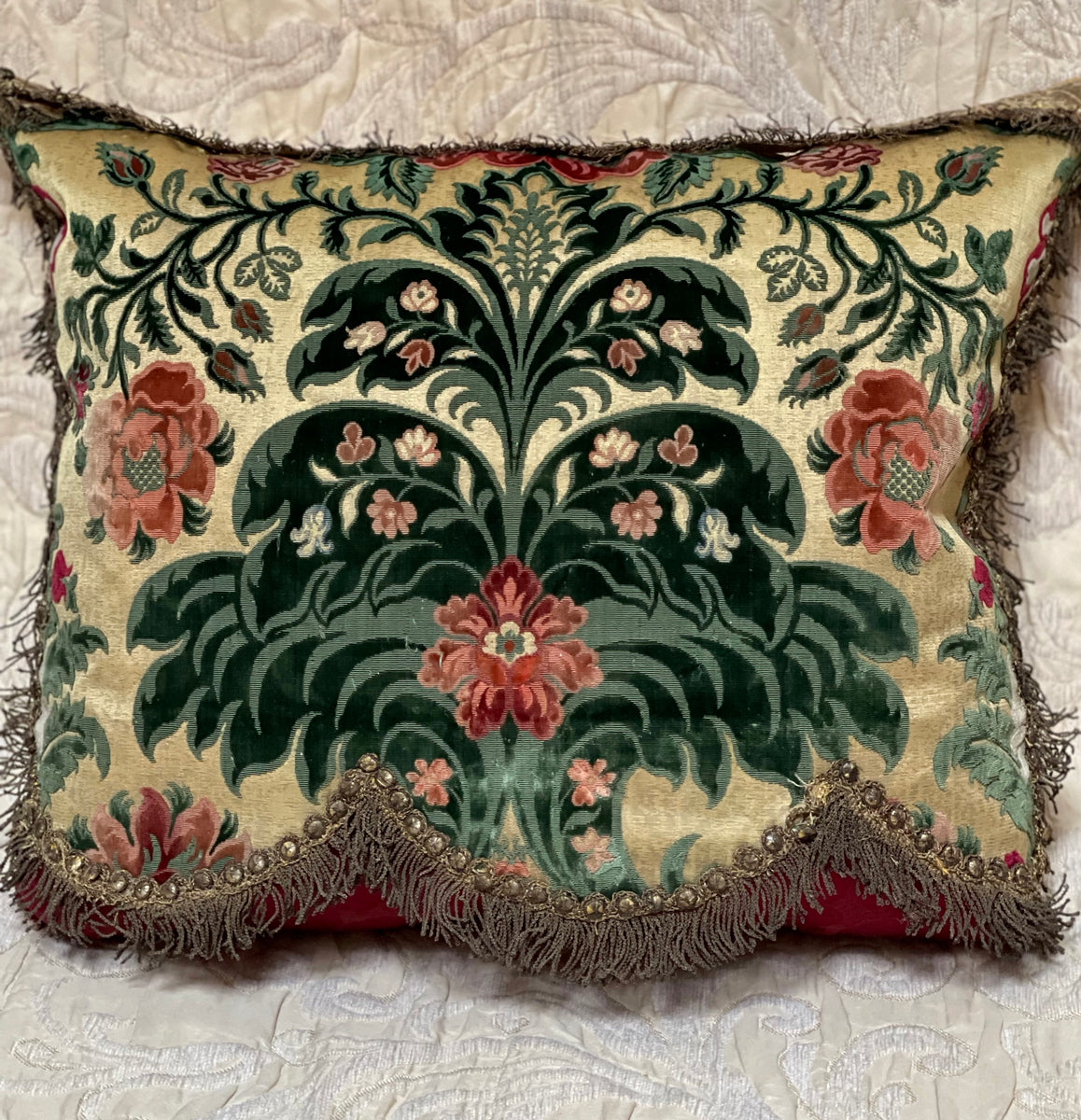 Antique Pillow Genoa Silk Velvet Panel – Decor Antiquaire